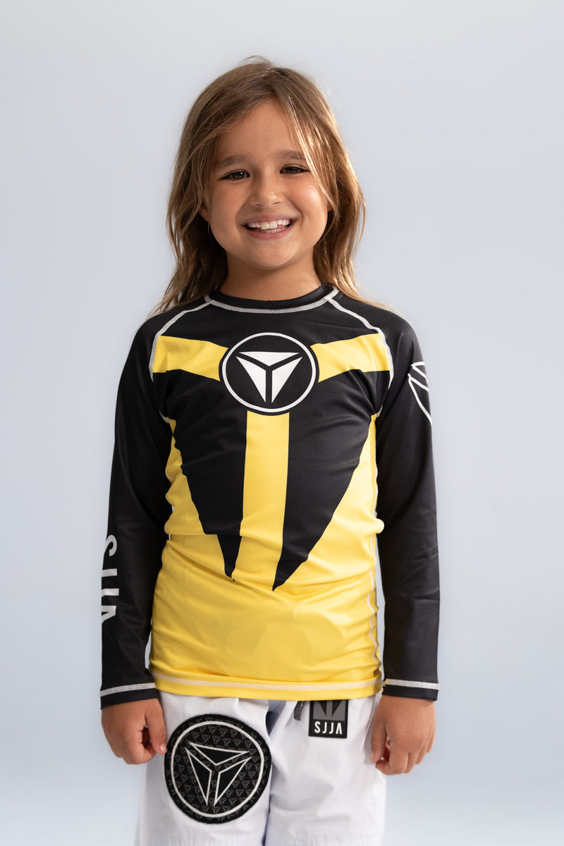 Kids Long Sleeve Rank Rash Guards – SJJA Apparel